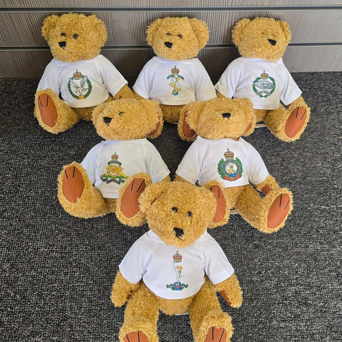 Teddy Bear with Unit Badge – Fat Chimp Forces Wear & Gifts