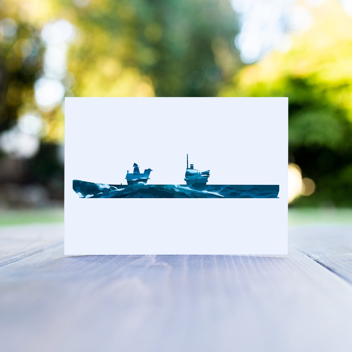 Queen Elizabeth Class Stormy Seas Greeting Card – Fat Chimp Forces Wear ...