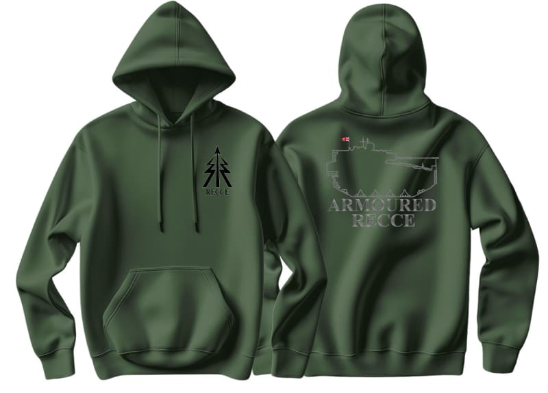 Armoured Recce Double Side Printed Hoodie – Fat Chimp Forces Wear & Gifts