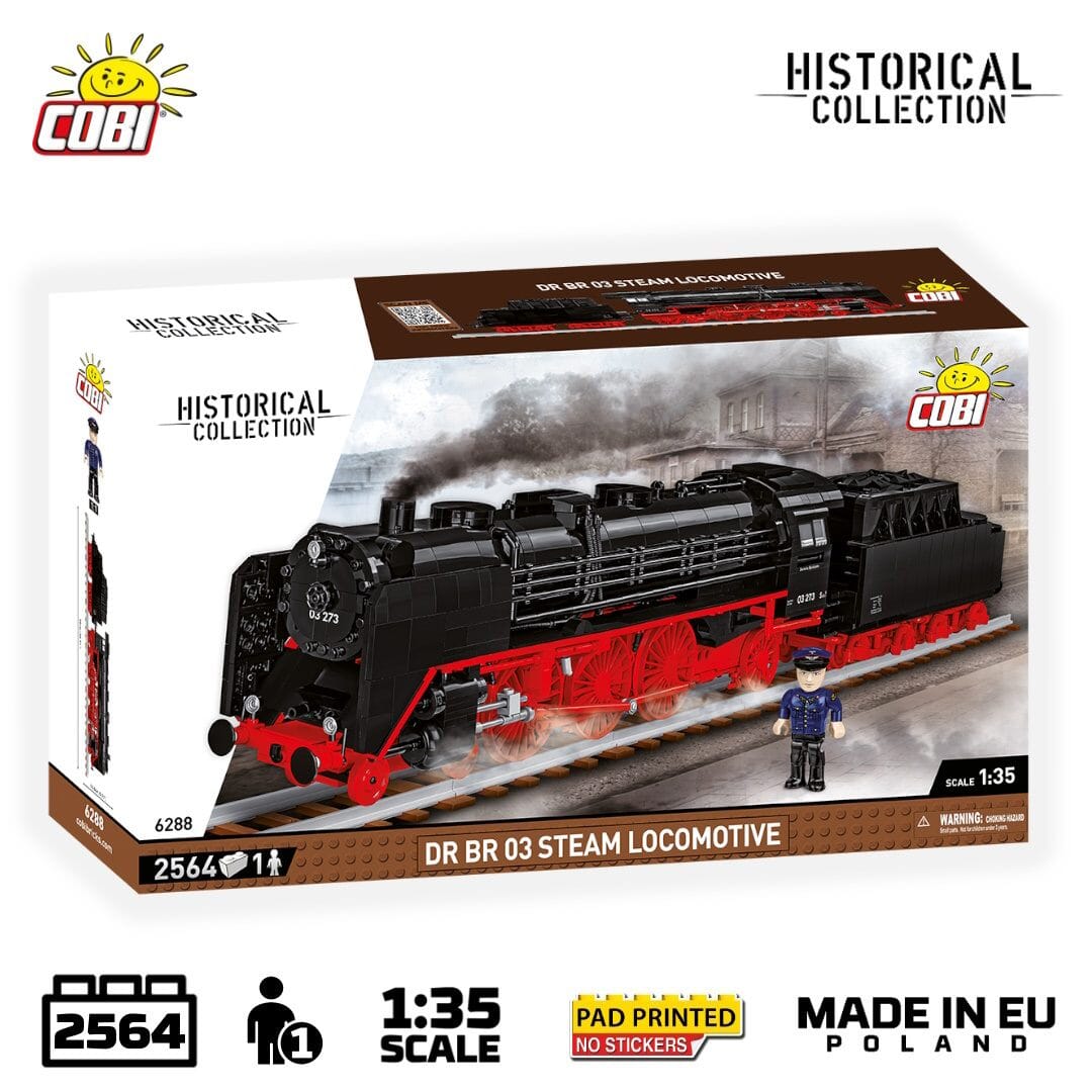DR BR 03 Steam Locomotive brick model - COBI 6288 - 2560 bricks – Fat ...