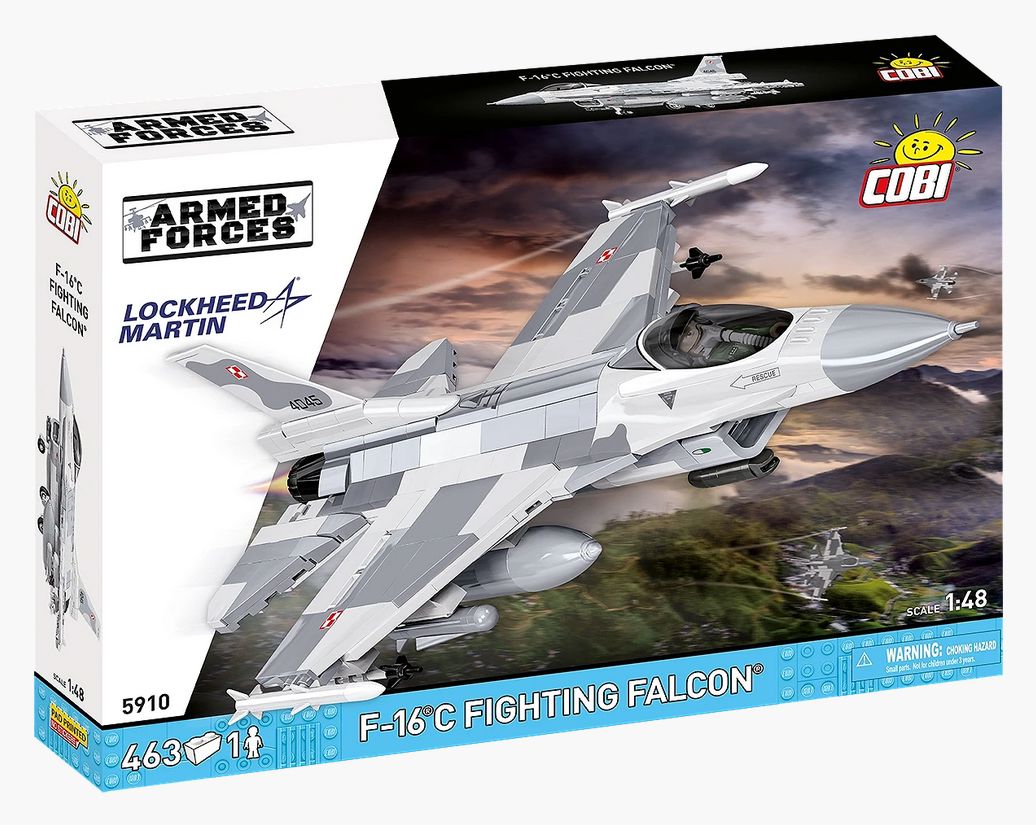 F-16C Fighting Falcon (Polish Version) brick plane model - COBI 5910 ...