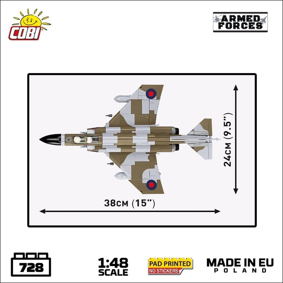 F-4F Phantom II (RAF) brick plane model - COBI 5908 - 728 bricks – Fat ...