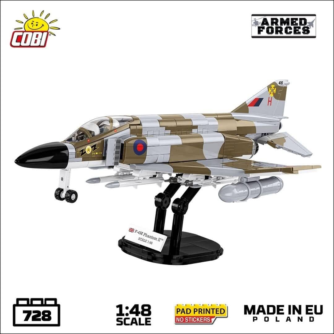 F-4F Phantom II (RAF) brick plane model - COBI 5908 - 728 bricks – Fat ...