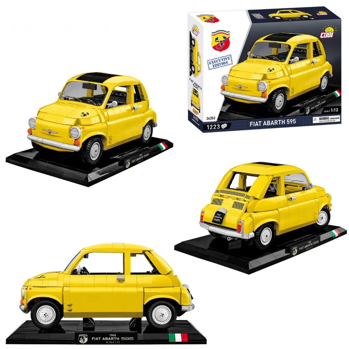 Fiat Abarth 595 brick model car - Cobi 24353 - 1223 bricks EXECUTIVE ...