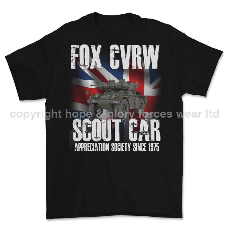 Fox CVRW Scout Car Appreciation Society Printed T-Shirt – Fat Chimp ...
