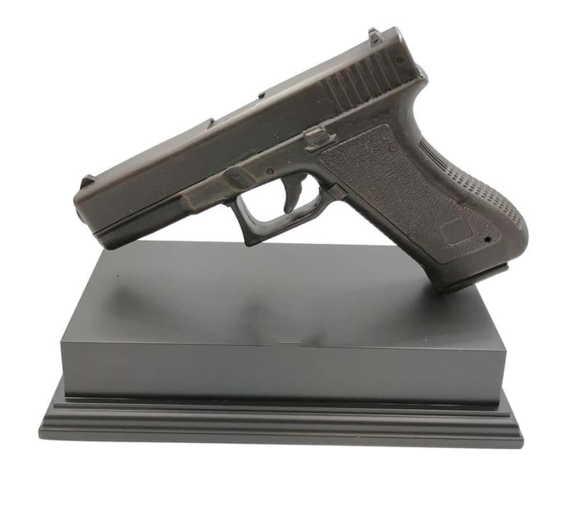 Glock Pistol Cold Cast Bronze Presentation