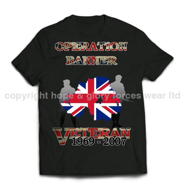 OP Banner Veteran Printed T-Shirt – Fat Chimp Forces Wear & Gifts