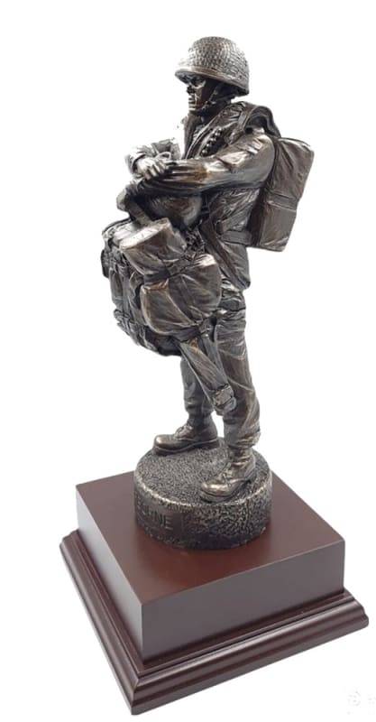 Paratrooper Airborne Soldier Cold Cast Bronze Statue – Fat Chimp Forces ...
