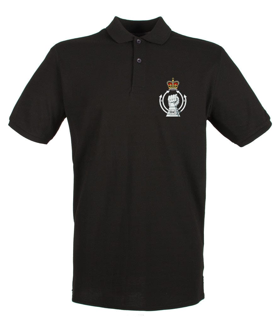 Royal Armoured Corps Embroidered Pique Polo Shirt – Fat Chimp Forces ...