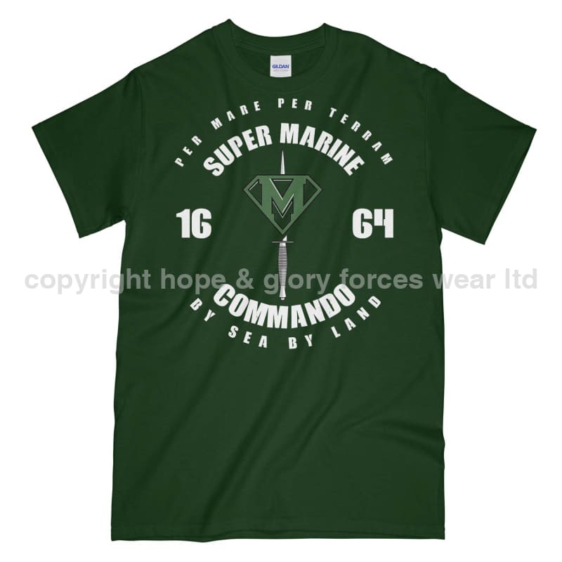 Royal Marines Super Marine Commando Printed T-Shirt – Fat Chimp Forces ...