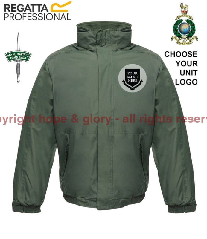 ROYAL MARINES UNITS Embroidered Regatta Waterproof Insulated Jacket ...