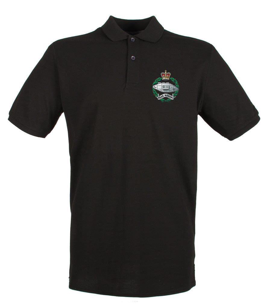Royal Tank Regiment RTR Embroidered Pique Polo Shirt – Fat Chimp Forces ...