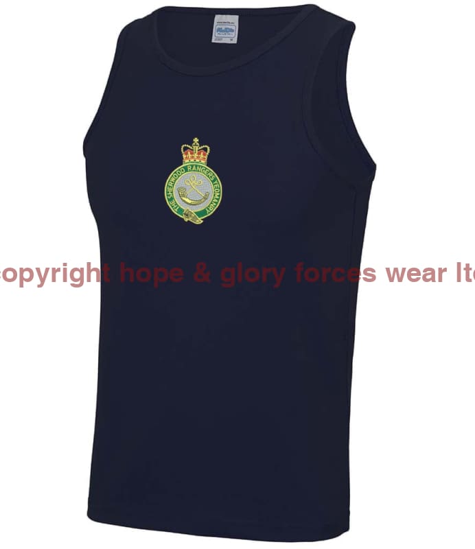 Sherwood Rangers Yeomanry Embroidered Sports Vest – Fat Chimp Forces ...