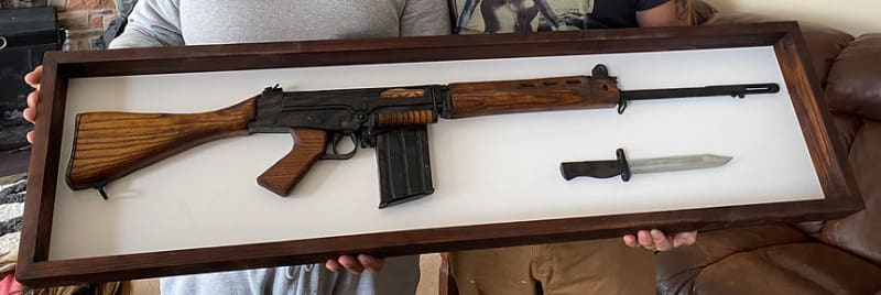 SLR Hand Carved Wooden Rifle Presentation - Pre Order – Fat Chimp ...