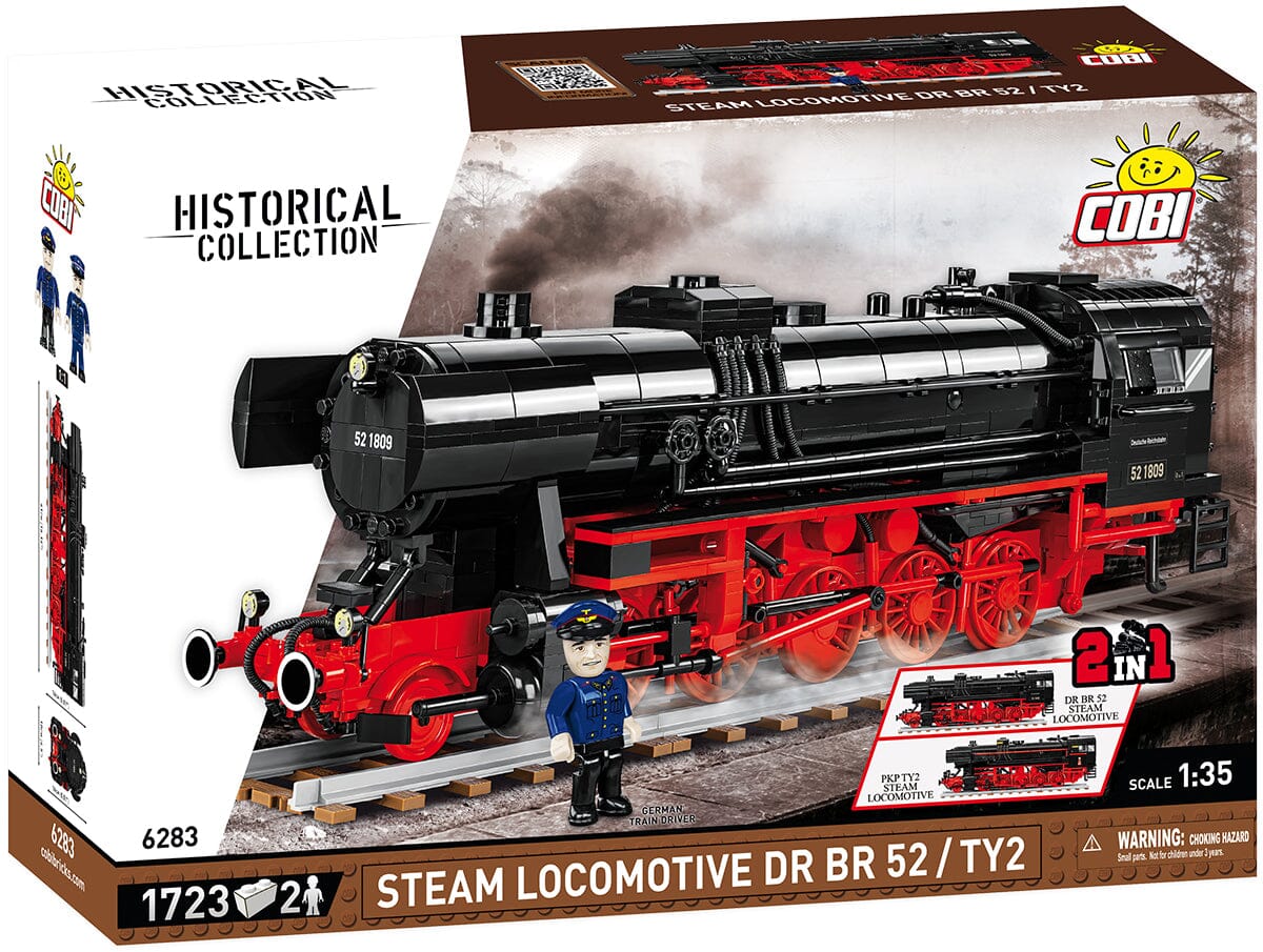 Steam Locomotive DRB Class 52 TY2 train brick model - COBI 6283 - 1723 ...