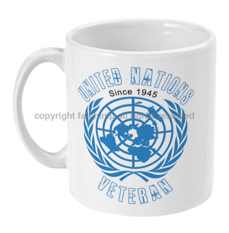 UNITED NATIONS VETERAN Ceramic Mug – Fat Chimp Forces Wear & Gifts