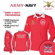 British Army UNITS Army V Navy 2019 Long Sleeve Rugby Shirt – Fat Chimp ...