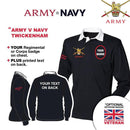 British Army UNITS Army V Navy 2019 Long Sleeve Rugby Shirt